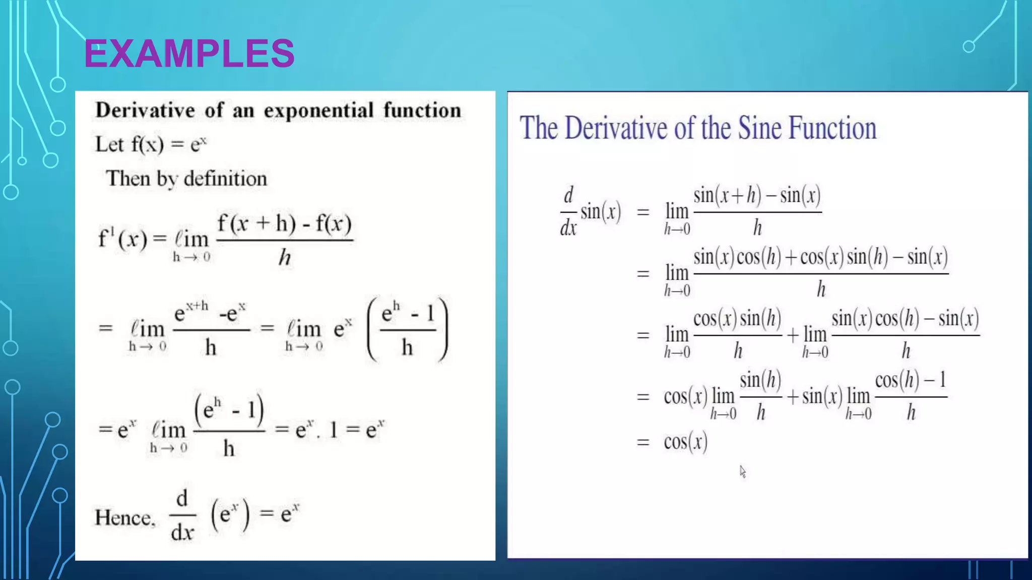 A presentation on differencial calculus | PPTX