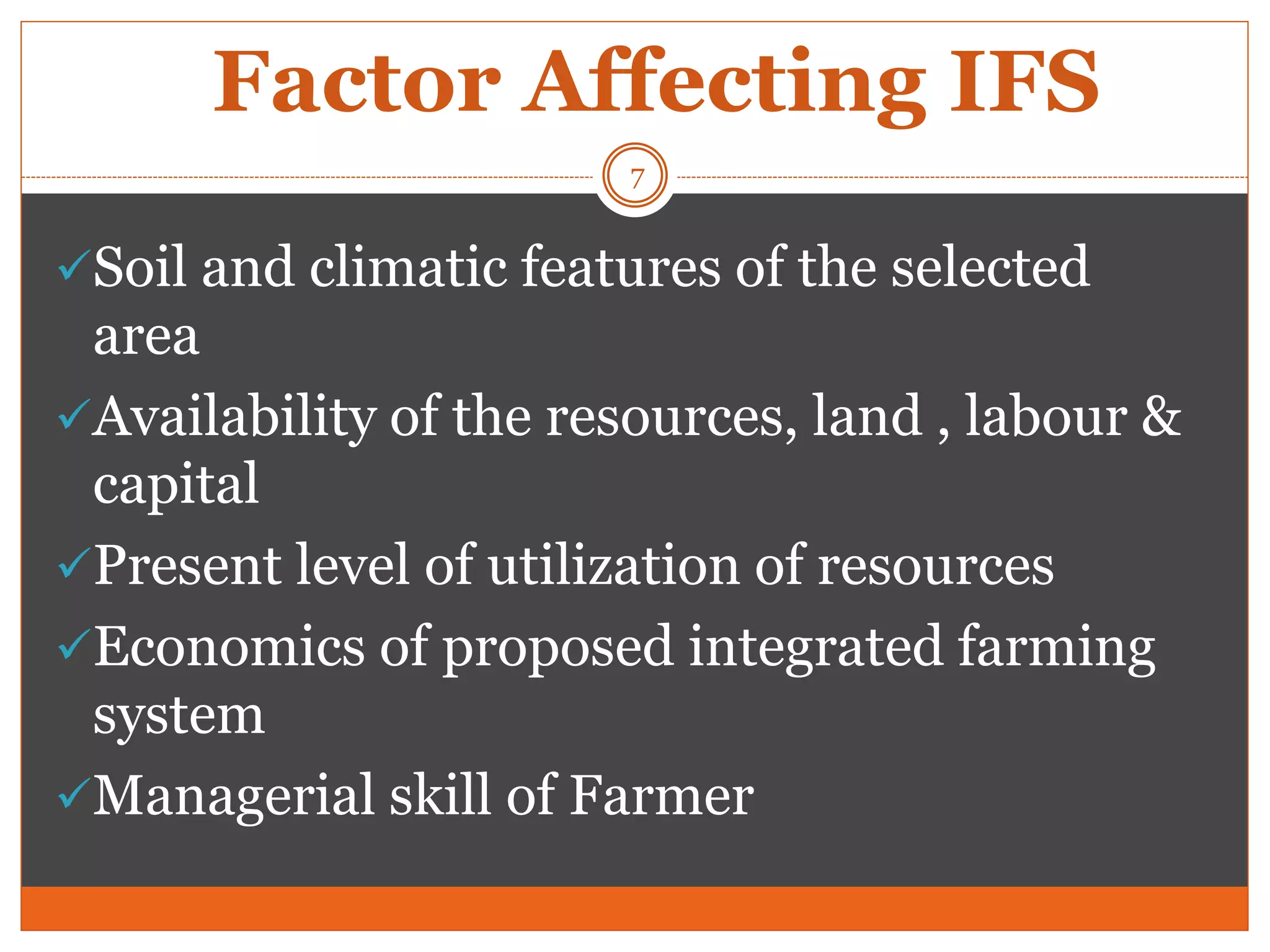 Integrated Farming System (IFS) | PPTX
