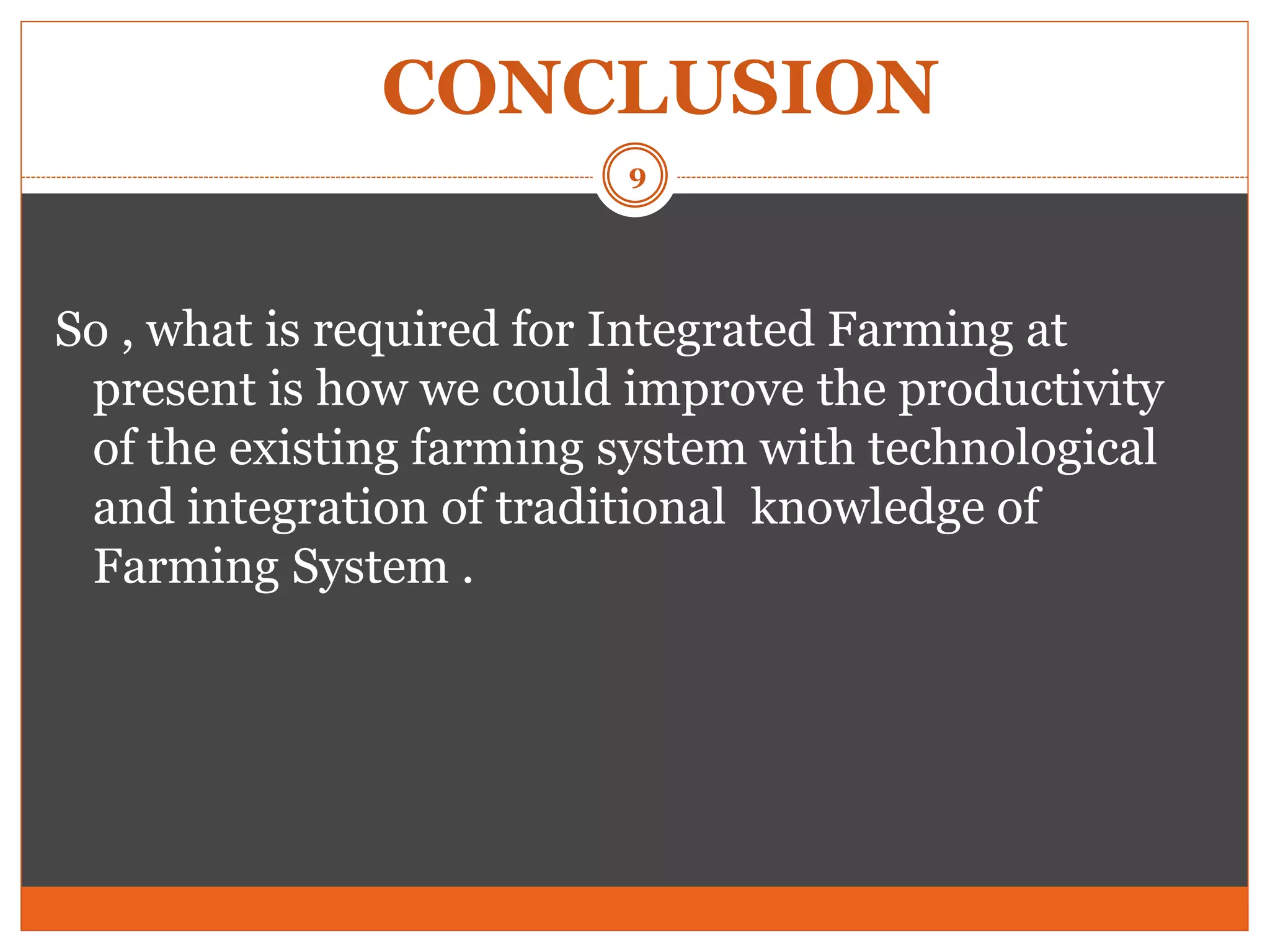 Integrated Farming System (IFS) | PPTX