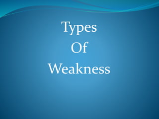 How to Convert Weakness Into Strength | PDF