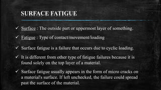 SURFACE FATIGUE | PPTX