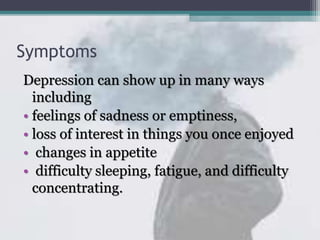 Depression ppt for presentation topic here | PPTX