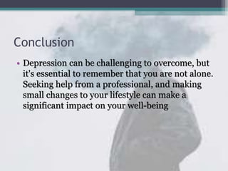 Depression ppt for presentation topic here | PPTX