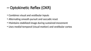 Physiology of Ocular Movements and Pathways | PPTX