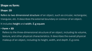 Shape as an element of design related to art and design | PDF