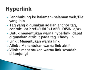 Presentation 1 - Desain dan pemrograman web 2 | PPTX