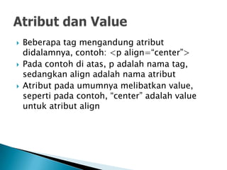 Presentation 1 - Desain dan pemrograman web 2 | PPTX