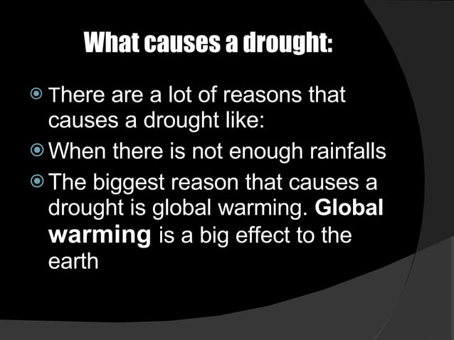 Presentation1 Drought | PPT