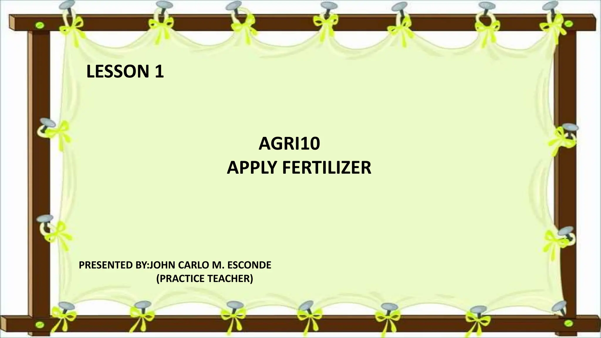 agriculture PowerPoint for gr10 1st quarter | PPTX