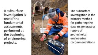 Site subsurface Investigation | PPTX