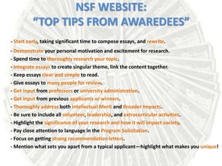 NSF Presentation 1 introduction | PPT