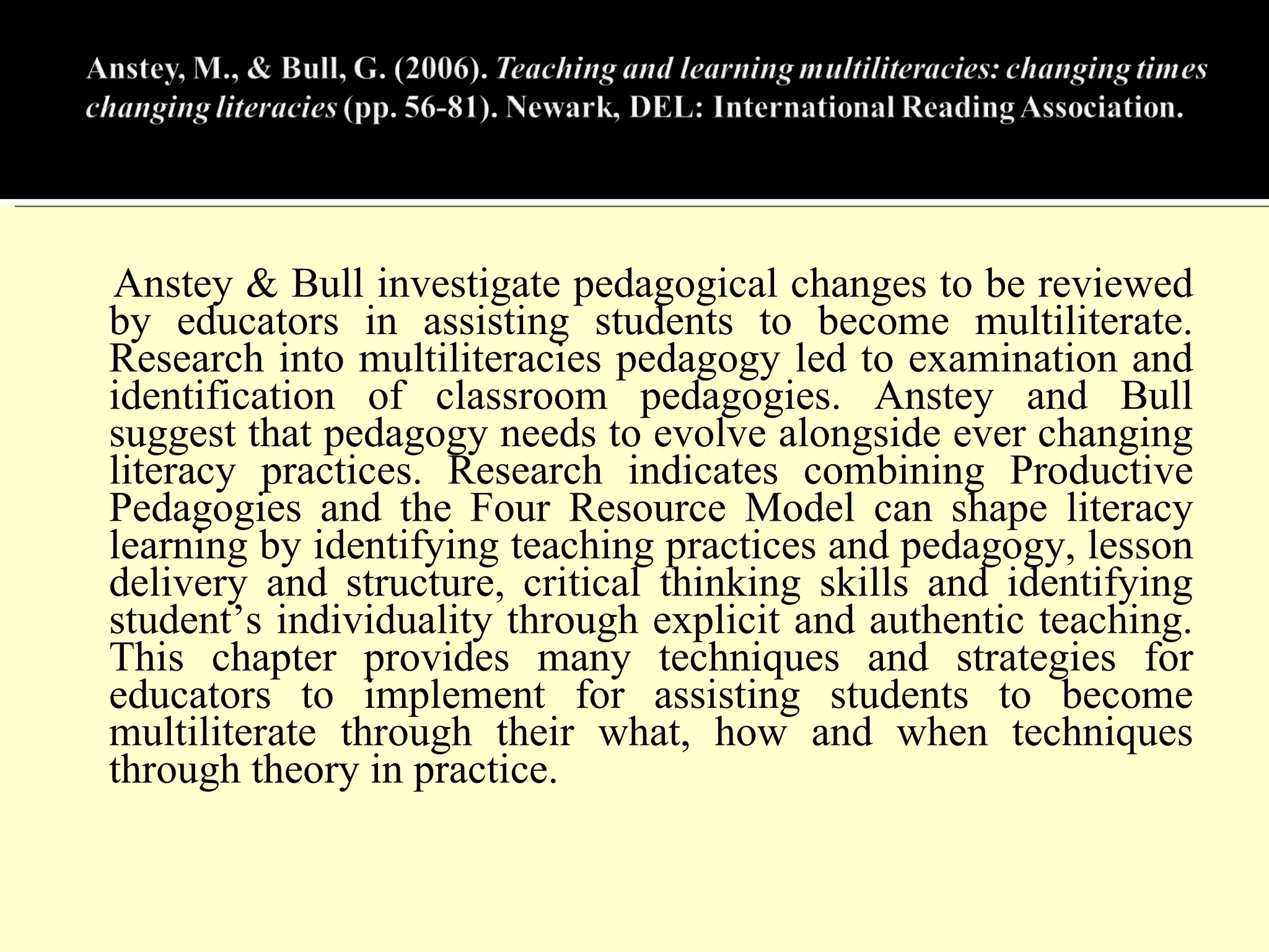 Presentation1 literacies | PPT