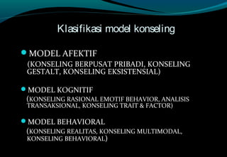 Presentation1 modelkonseling | PPT