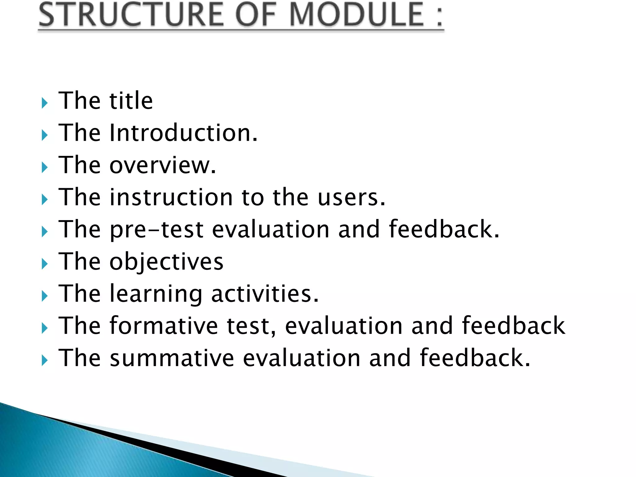 Presentation of modular approach | PPTX