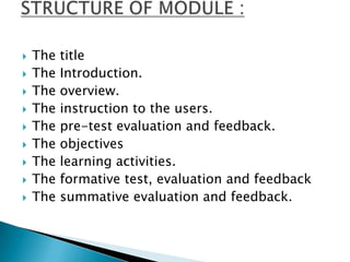 Presentation of modular approach | PPTX