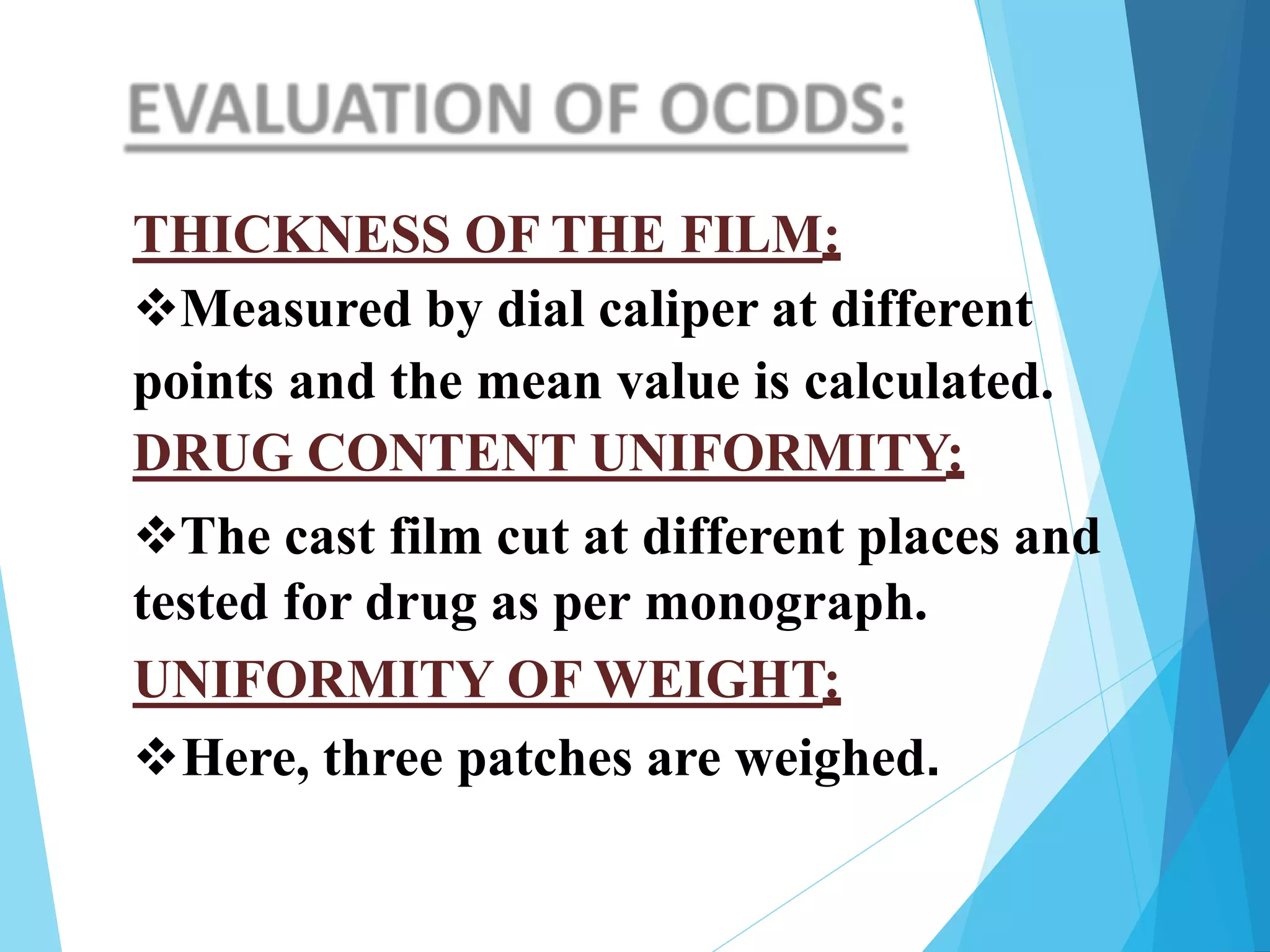 Evaluation Of Ocular Drug Delivery System | PPTX