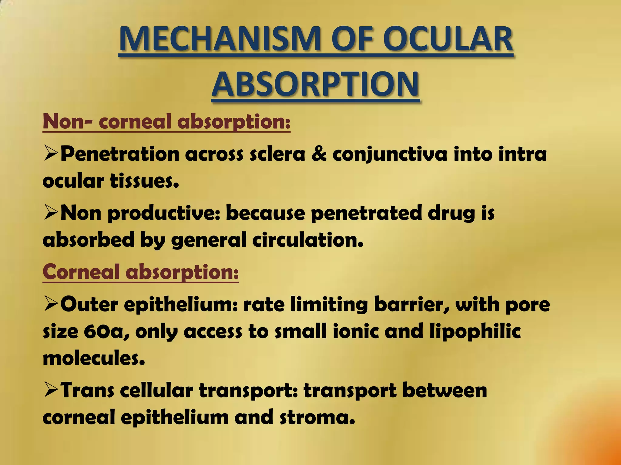 ocular drug delivery systems | PPTX