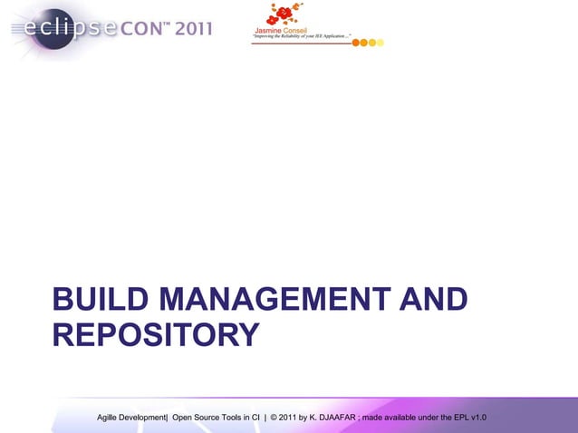 Presentation 1 open source tools in continuous integration environment v1.0 | PPT