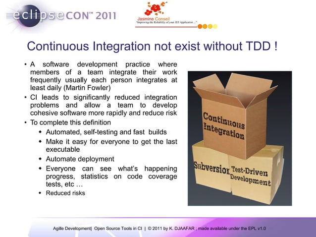 Presentation 1 Open Source Tools In Continuous Integration Environment