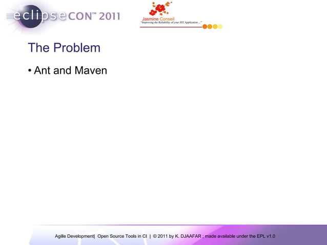 Presentation 1 Open Source Tools In Continuous Integration Environment