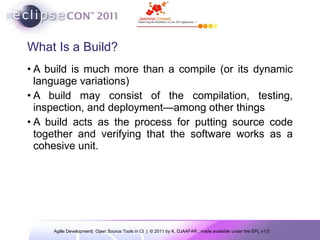 Presentation 1 open source tools in continuous integration environment v1.0 | PPT