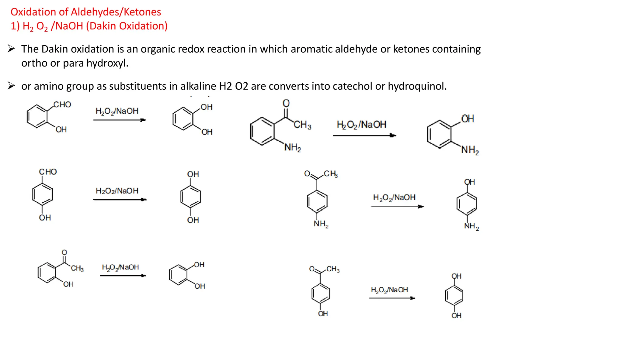 oxidation of aldehyde and ketone and mechanism | PDF