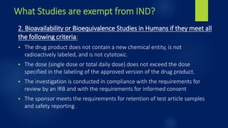 Overview of FDA requirements for IND | PPT