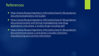 Overview of FDA requirements for IND | PPT