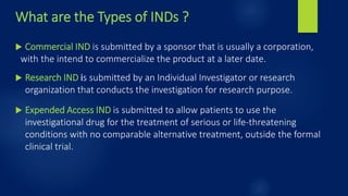 Overview of FDA requirements for IND | PPT