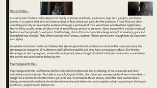 Annabelle Opening Scene Study | PPTX