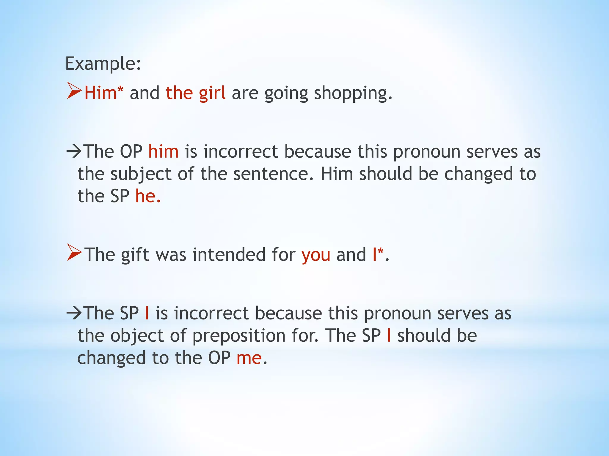Presentation1 pronoun | PPTX | Programming Languages | Computing