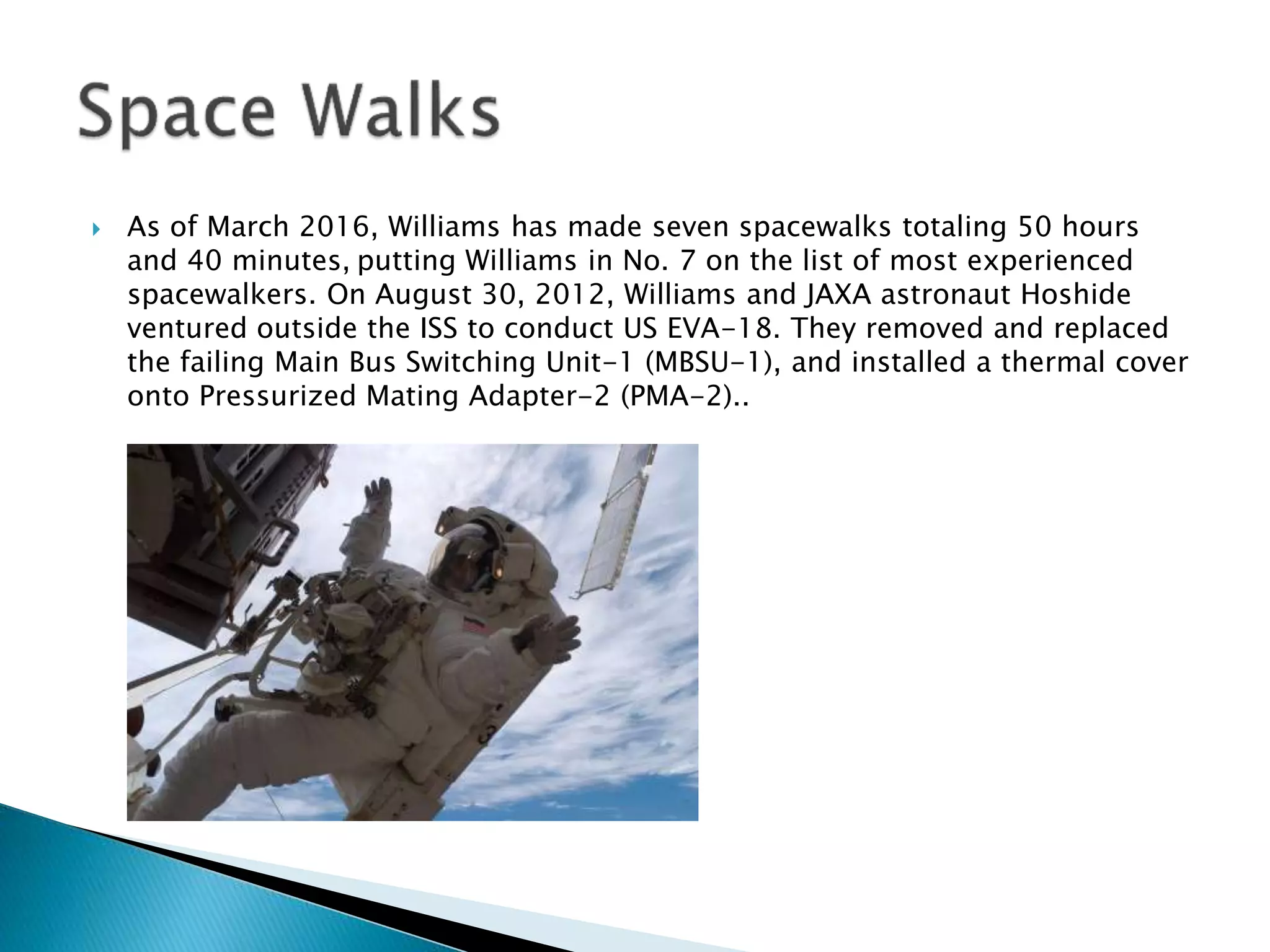 Presentation1 sunita williams | PPTX