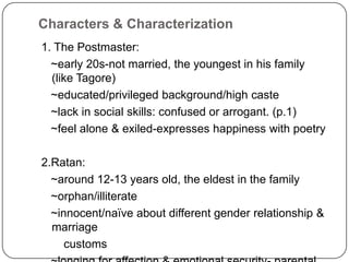 Presentation 1 the postmaster | PPTX | Poetry | Books and Literature