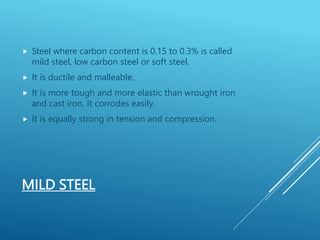 Presentation 1 - Uses of various steel in Construction.pptx