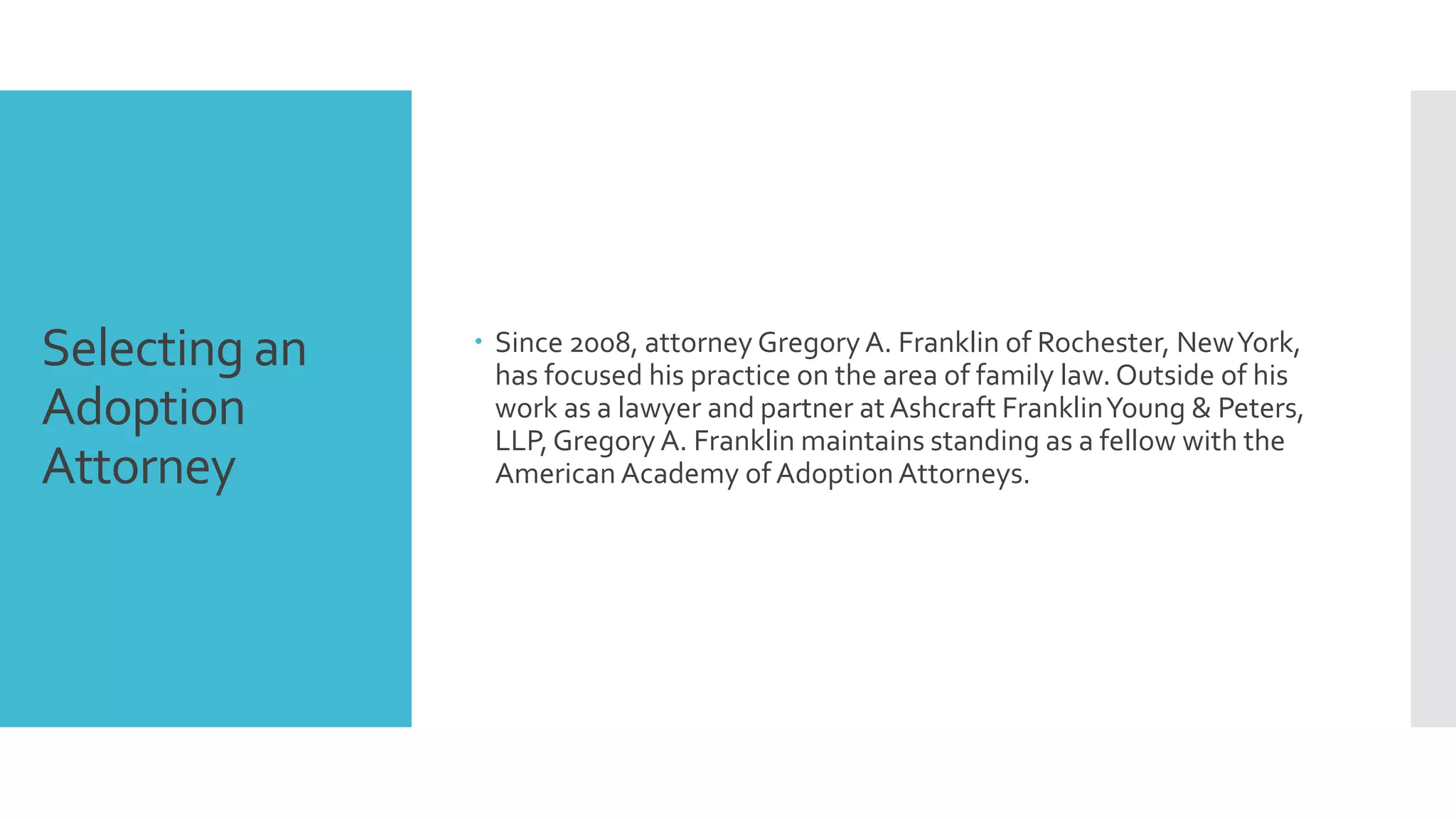 Selecting an Adoption Attorney | PPT