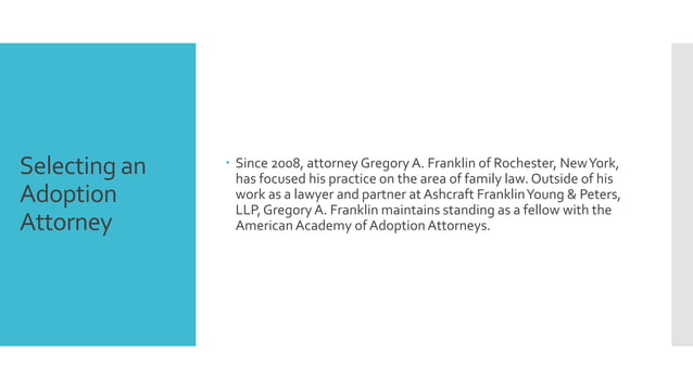 Selecting an Adoption Attorney | PPT