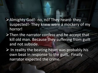 ' the tell tale heart' as a design of madness | PPT