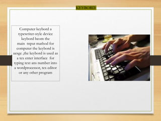 computer project. | PPTX | Computer Peripherals | Computing
