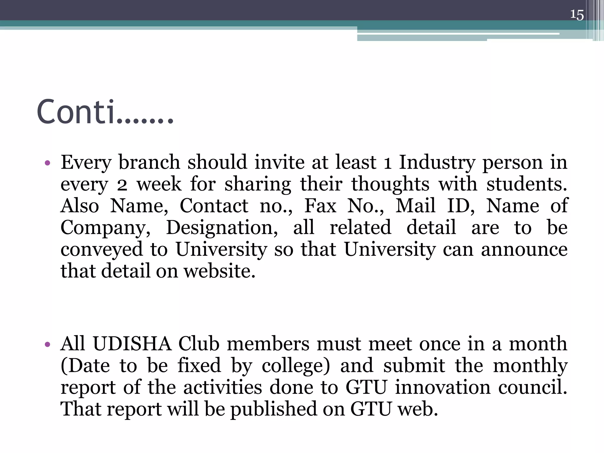 IDP AND UDP PROJECT OF GTU . DETAIL INFORMATION | PPTX