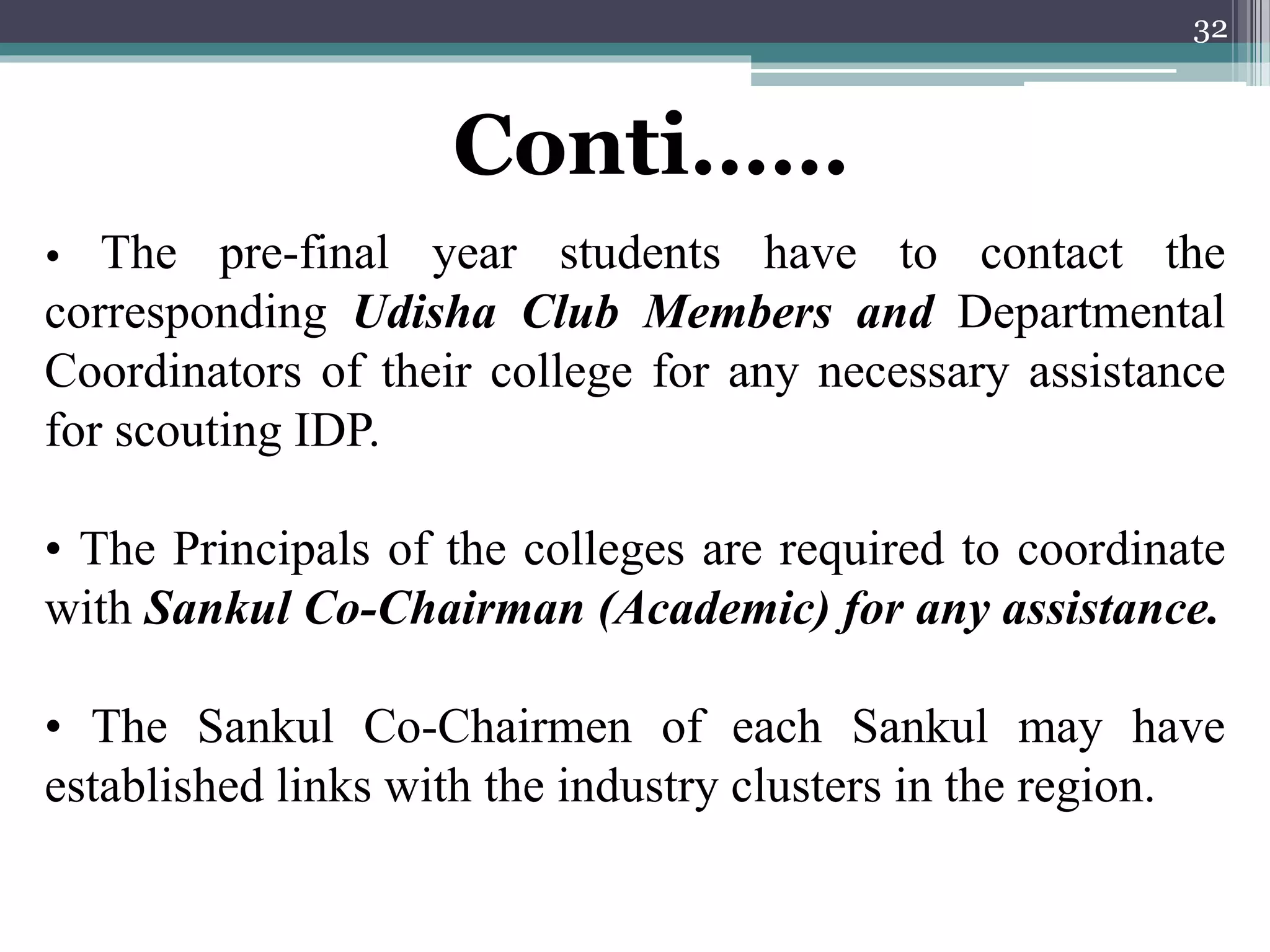 IDP AND UDP PROJECT OF GTU . DETAIL INFORMATION | PPTX
