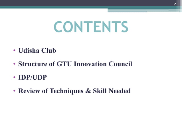 IDP AND UDP PROJECT OF GTU . DETAIL INFORMATION | PPTX