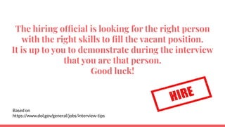 How to be successful during the job interview.pdf