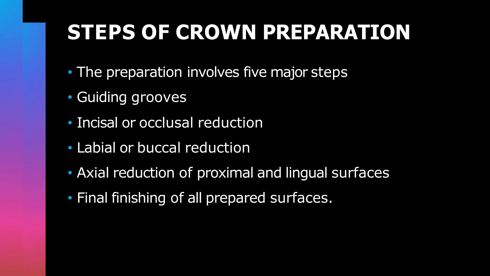 Presentation 10.pptx the metal ceramic crown preparation | PPTX