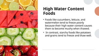 Factors Affecting Quality Of Frozen Foods | PPTX