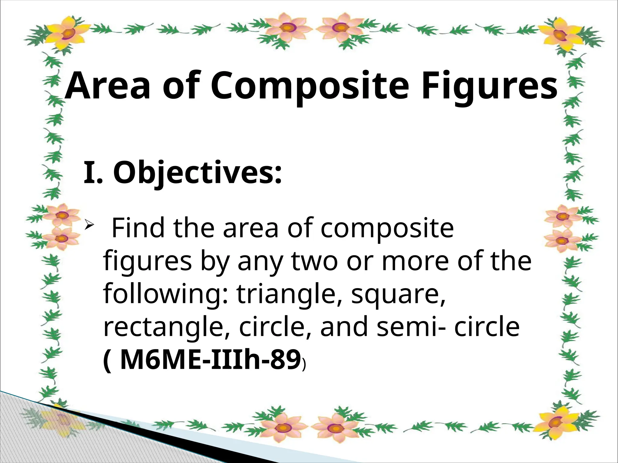 Presentation: Area of composite figure pptx | PPTX