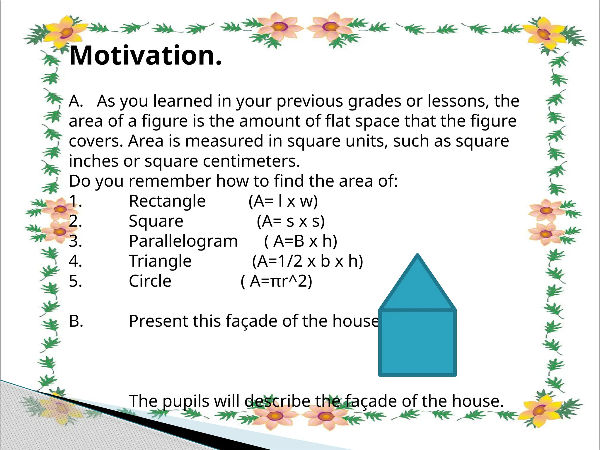 Presentation: Area of composite figure pptx | PPTX