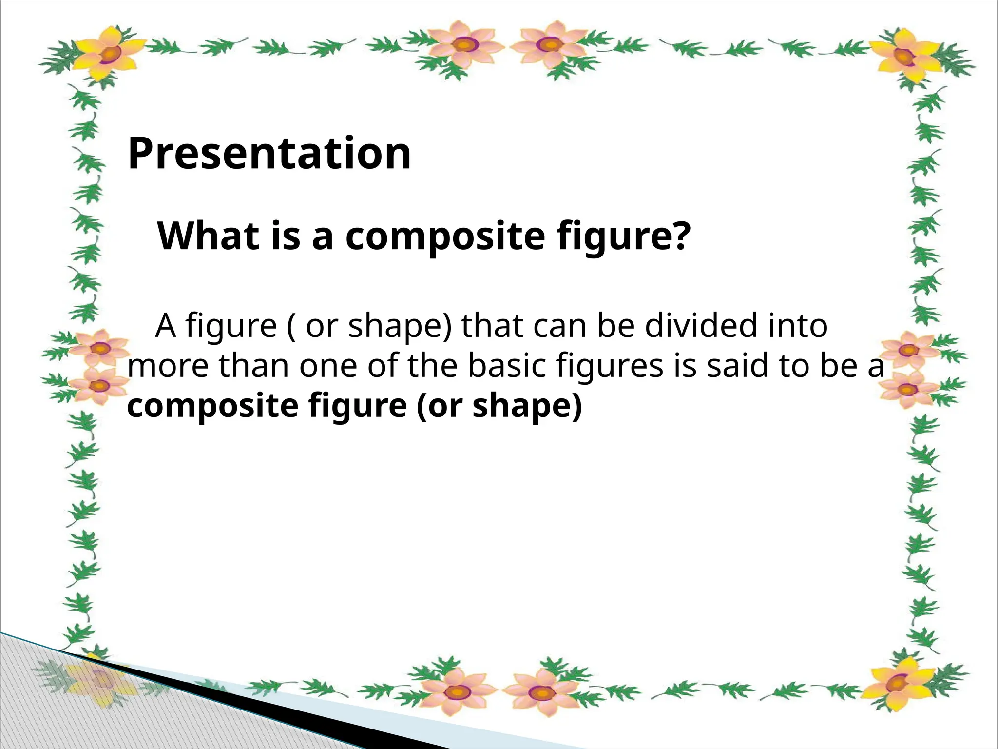 Presentation: Area of composite figure pptx | PPTX