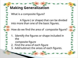 Presentation: Area of composite figure pptx | PPTX