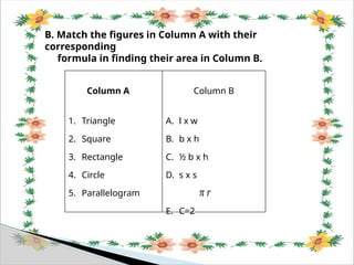 Presentation: Area of composite figure pptx | PPTX