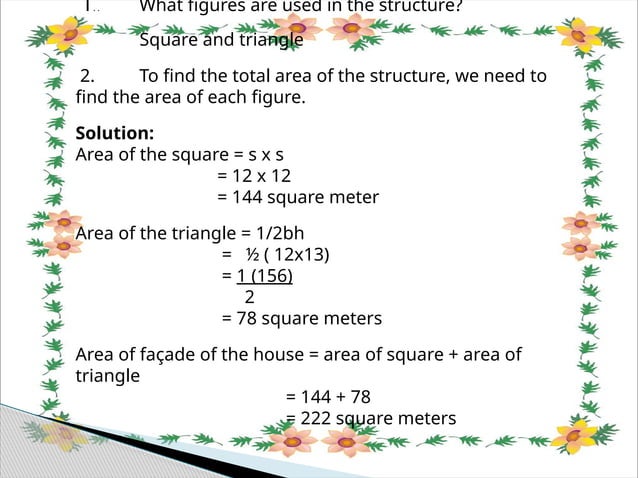 Presentation: Area of composite figure pptx | PPTX